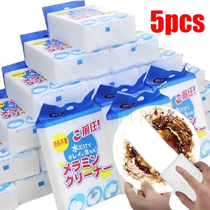 3/5 Pcs Magic Nano Sponge Cleaner Reusable Strong Absorbent Sponge ...