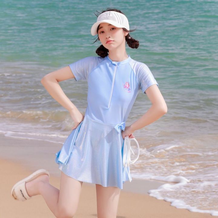 New children's swimsuit for girls one-piece sunscreen quick-drying ...