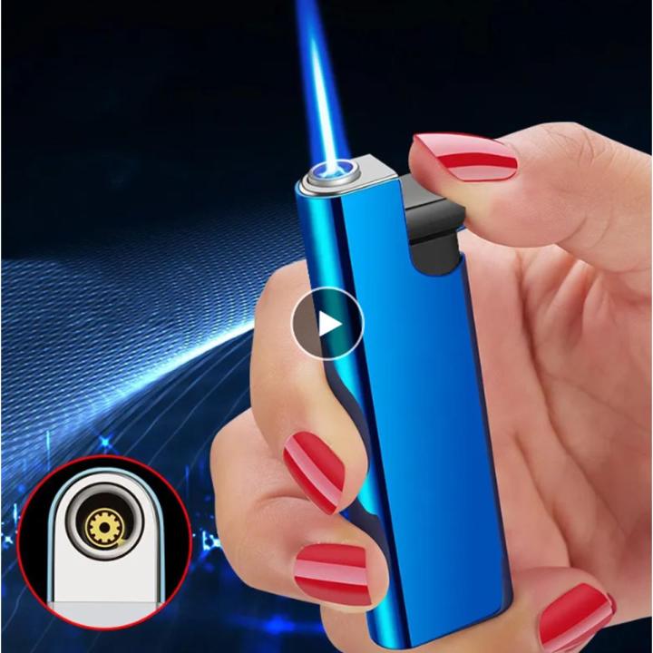 Multicolor Jet Windows Gas Lighter Windproof Gas Refillable Butane Gas ...