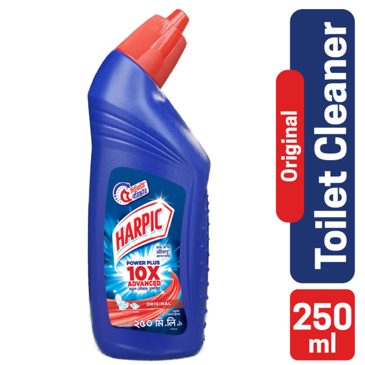 Harpic Toilet Cleaning Liquid 250ml, 10X Advanced formula, 5-minute Action | Daraz.com.bd