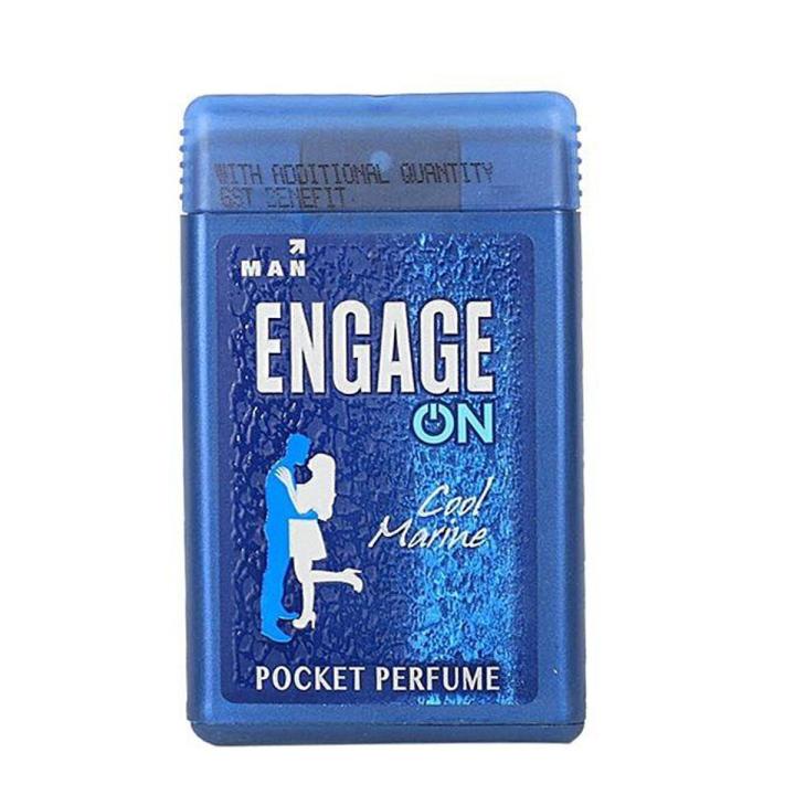 Engage Men's Cool Marine Pocket Perfume - 18ml | Daraz.com.bd