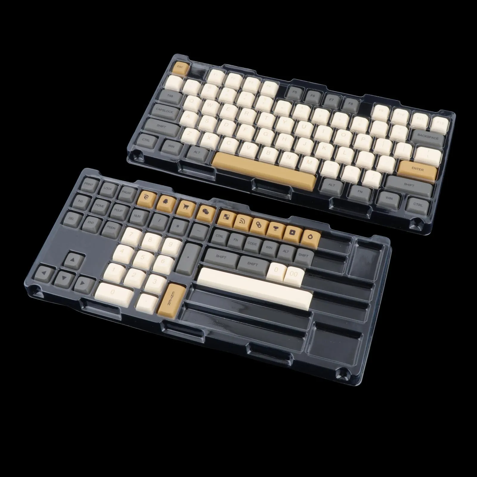 125 Keys PBT Keycaps with Storage Box, Waterproof & Dustproof, Easy to ...