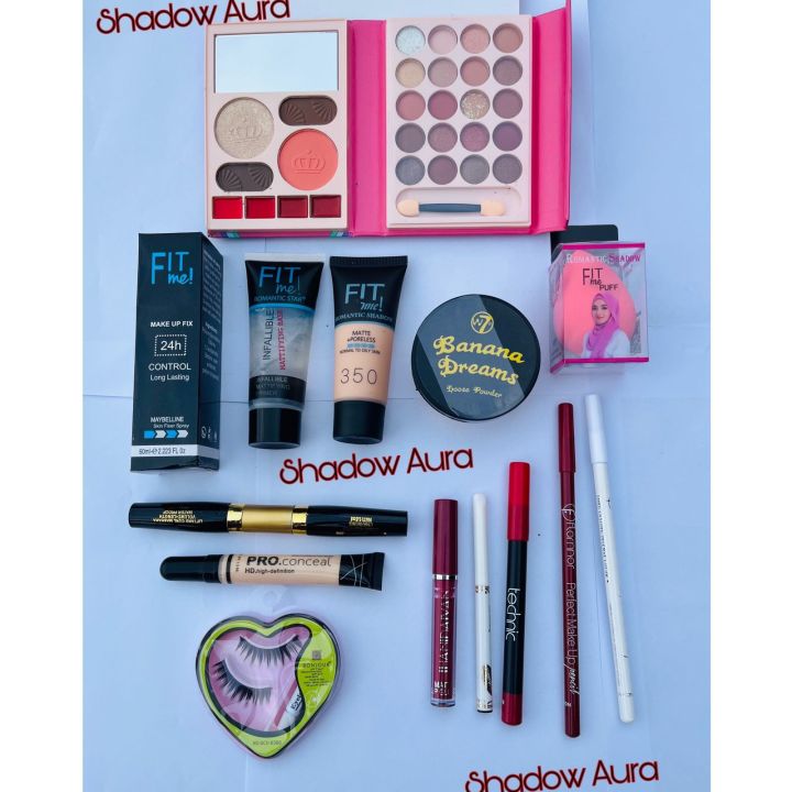 14 in 1 makeup combo set(Eyeshadow Highlighter blush palettes ...