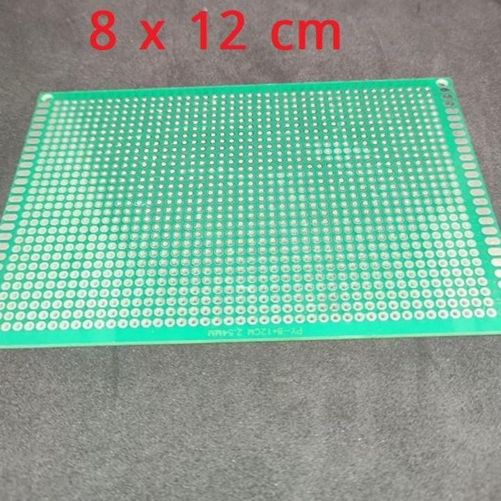 12x8cm DOTTED Veroboard SINGLE SIDE DOT 12x8cm Glass Fiber Stripboard ...