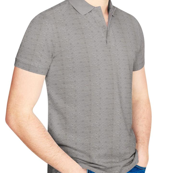 Ash Color Premium Half Sleeve Men's Polo T-Shirt by Men - Polo T Shirt ...