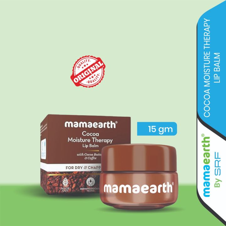 Mamaearth Cocoa Moisture Therapy Lip Balm for Dry & Chapped Lips 15gm ...