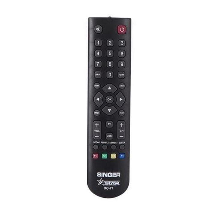 Singer LCD/LED Smart TV Remote - Black | Daraz.com.bd