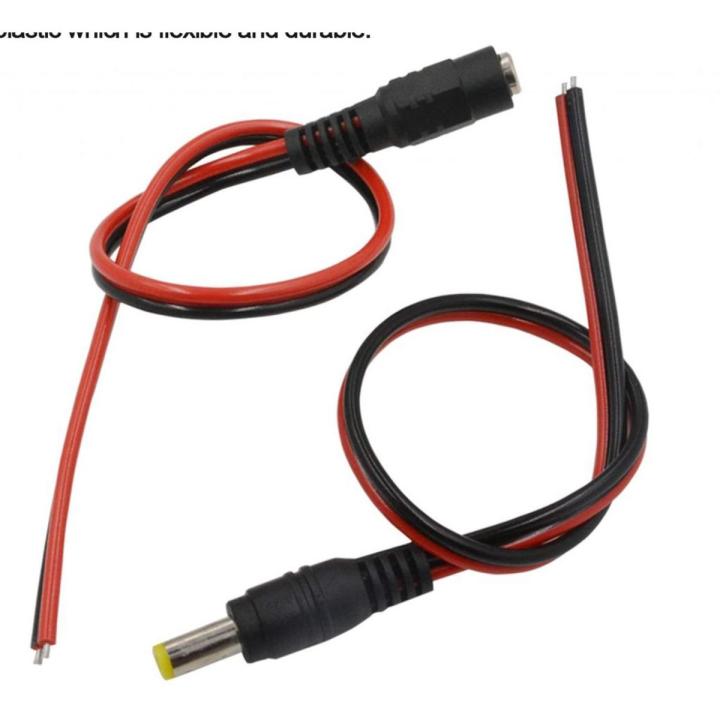 1Pair- Cable With MALE FEMALE 2 Pin Connector 2.1mm Male Female DC ...