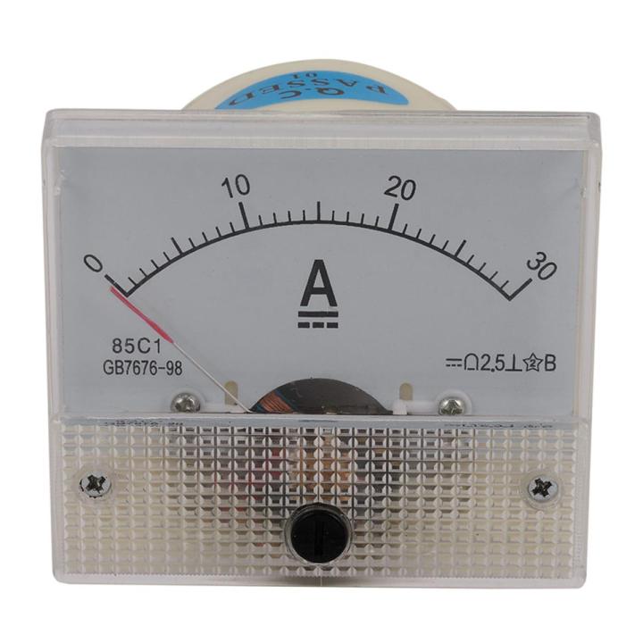 85C1-A Dc Analog Ampere Meter Panel Meter Gauge 30A Amp Gauge Current ...