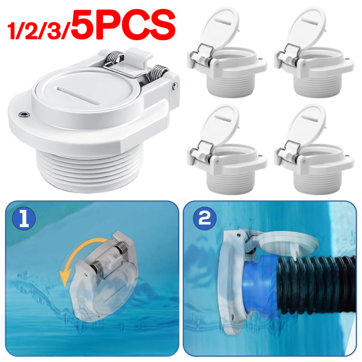 Free Rotation Safety Wall Fitting Replacement PVC Swimming Pool Vac ...