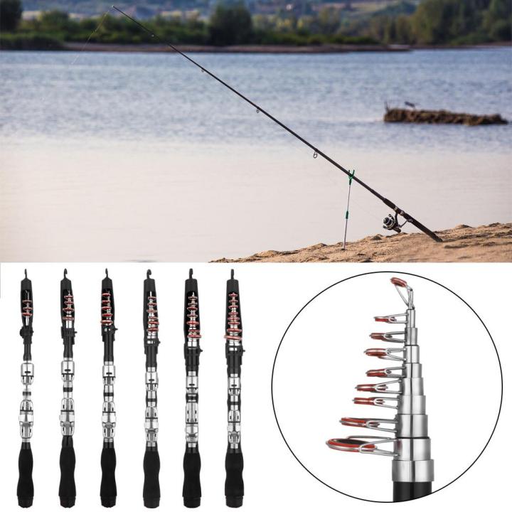 【Big-Sales】 1.0-2.1M Adjustable Hard Carbon FRP Fishing Rod Sea Pole ...