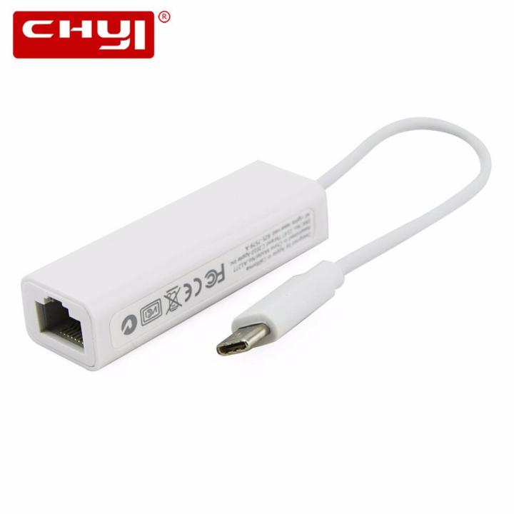 【VisioN Shop】3.1 Type- C to RJ45 100M Ethernet Network 10/100 Gigabit ...