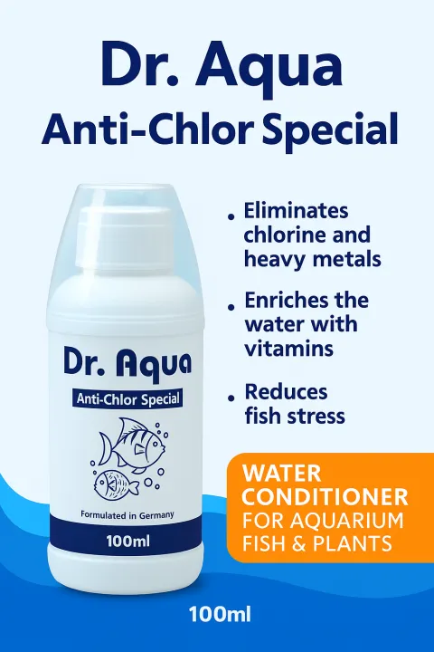 Dr.Aqua Anti-Chlorine Special – 120ml Aquarium Water – 1 Bottle | Daraz.com.bd