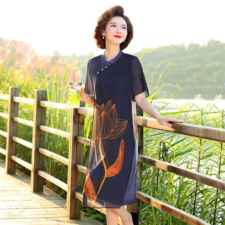 Noble Clothes Noble Lady Mom Fashion Dress Middle Aged New Western