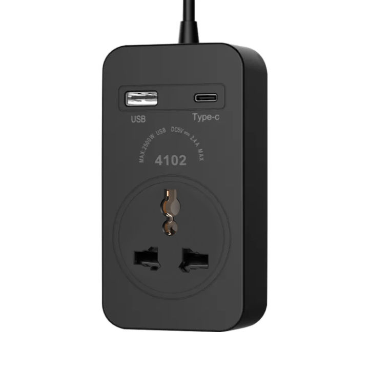 Multiplug Extension Cord, 1 Universal Socket, 3 Pin Power Strip with 1 ...