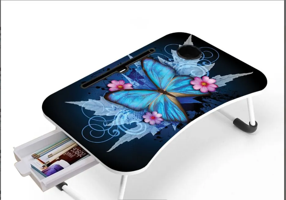 waterproof stiker table laptop portable table for Study use and bed use ...