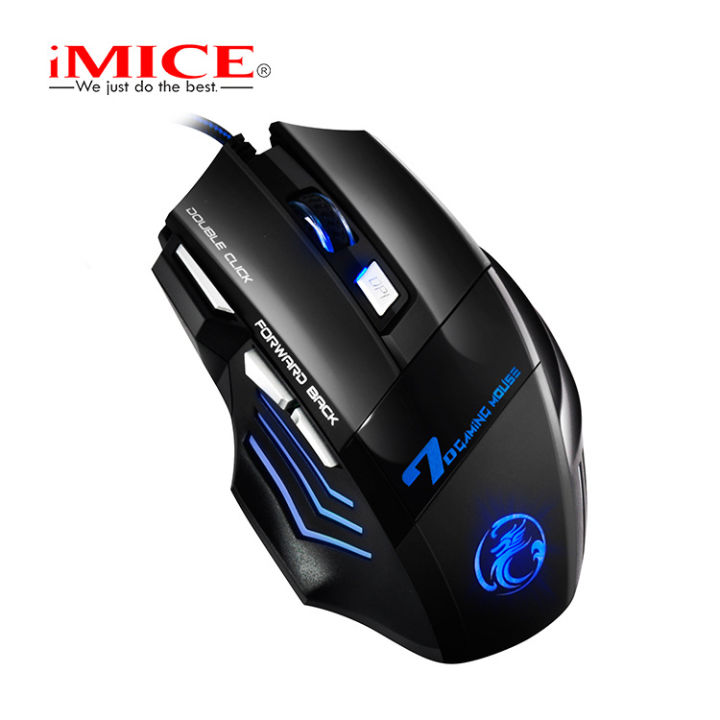 imice Wired Gaming Luminous Mouse X7 Wireless Charging Bluetooth ...