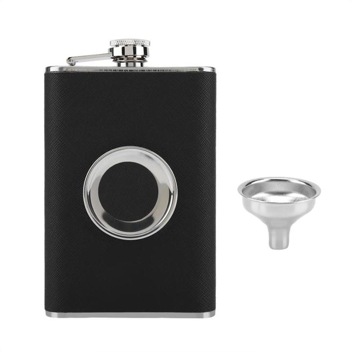 8 Oz Stainless Steel Shot Flask With Built-in Collapsible And Funn HG ...