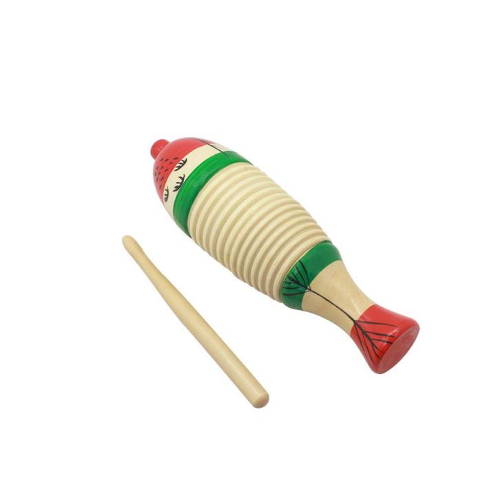 Wooden Guiro Colorful Percussion Guiro with Mallet Musical Percussion ...
