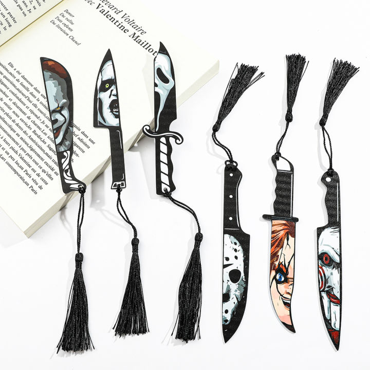 Anime Horror Killer Bookmarks Fruit Knife Series Bookmarks Acrylic for ...