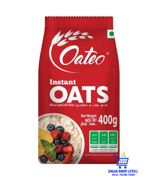 Oateo Instant Oats in Pouch - 400g Sri Lankan | Daraz.com.bd