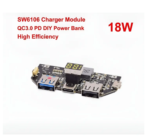 SW6106 18 Watt Charger Module QC3.0 PD Supported 5V~12V Fast Charging ...