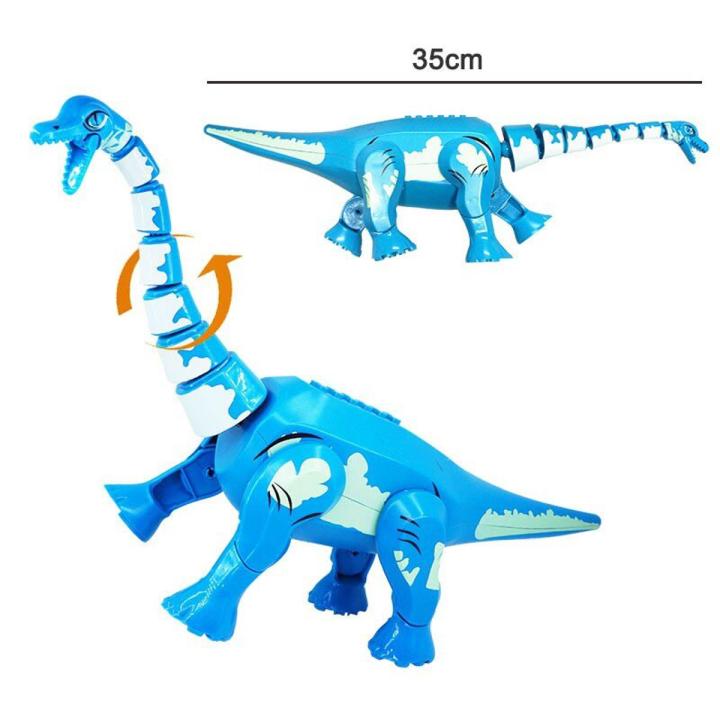 【happy one】Jurassic Brachiosaurus Dinosaurs World Model Figure Blocks Construction Building ...