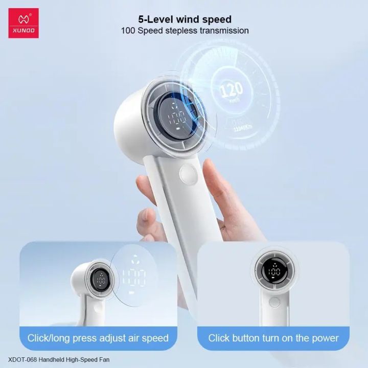 XUNDD XDOT-068 Handheld High Speed Fan-3000mah | Daraz.com.bd