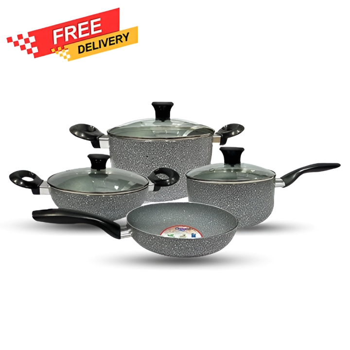 Kiam 7 PCS Non-Stick Cookware set Marble Coding -(Gift Box) | Daraz.com.bd