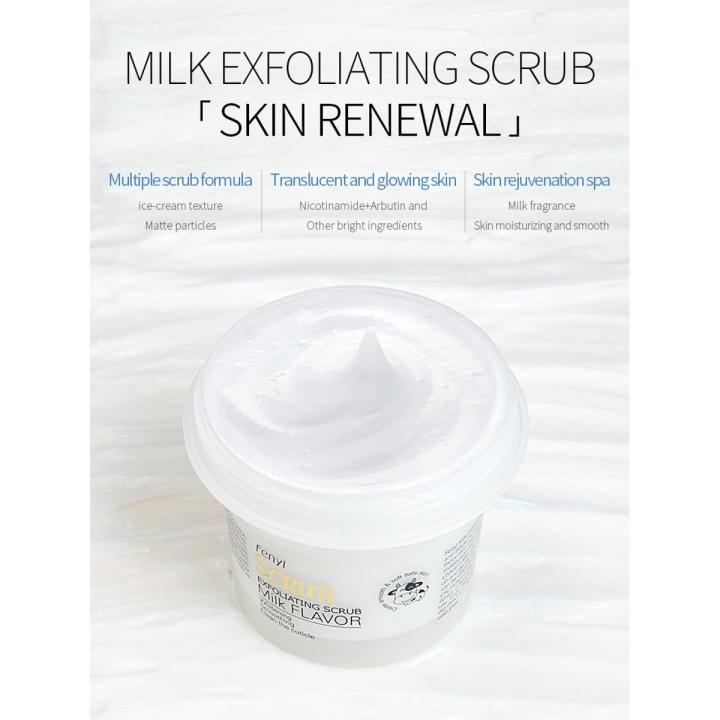 Fenyi Milk cream 100g body cleaning exfoliating scrub for women | Daraz ...