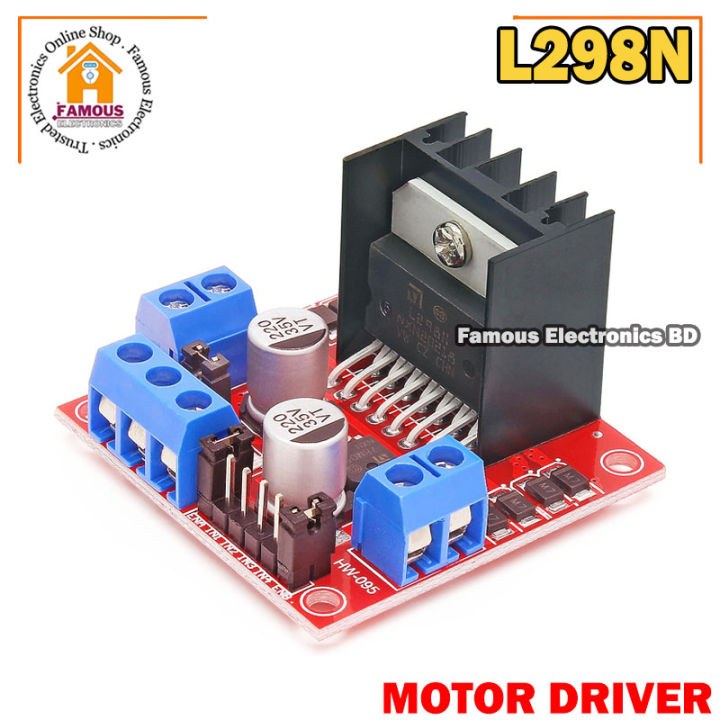 Red Color L298N L-298N 298N Motor Driver Dual Channel H-Bridge Motor ...