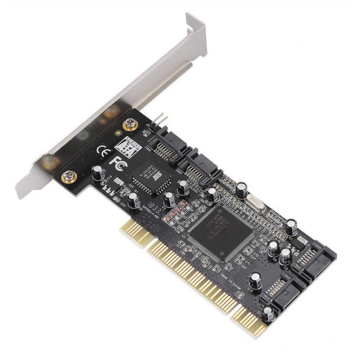 PCI 4 Ports Internal SATA Expansion RAID Controller Card Board with ...