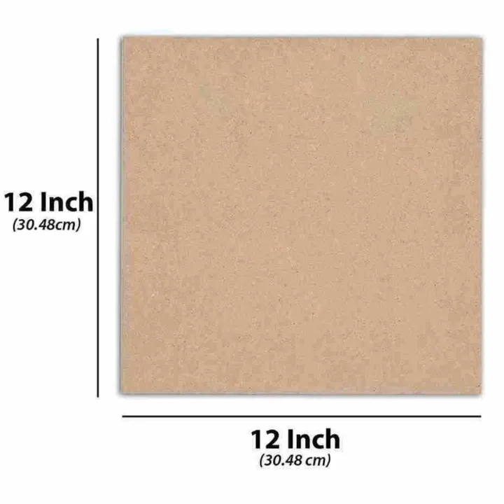 Square Shaped MDF Board Sheet Hardboard Sheets for Art and Crafts 12*12 ...