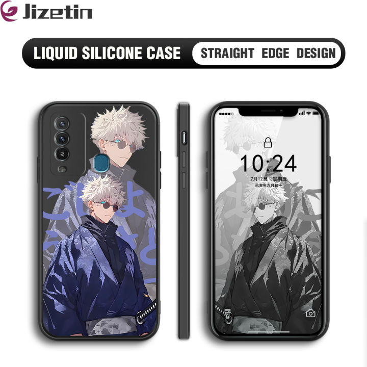 Jizetin for Itel Vision 2 Plus P37 Pro Back Cover Blue Eyes Satoru Gojo ...