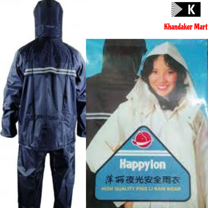 Happylon Raincoat With Trousers For Bike Non Bike Users | Daraz.com.bd
