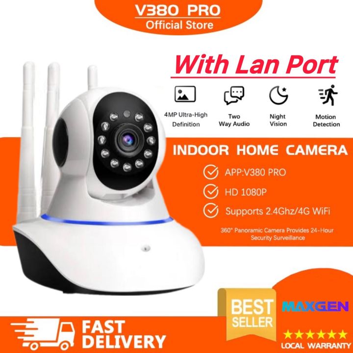 V380 PRO Q5 2MP HD 1080P WIFI IP Camera Night Vision 2 Way Audio 360 ...