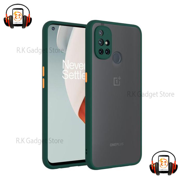 OnePlus_Nord N10 5G - (Premium Quality) Shockproof Bumper Smoke Matte Phone Case Back Cover ...