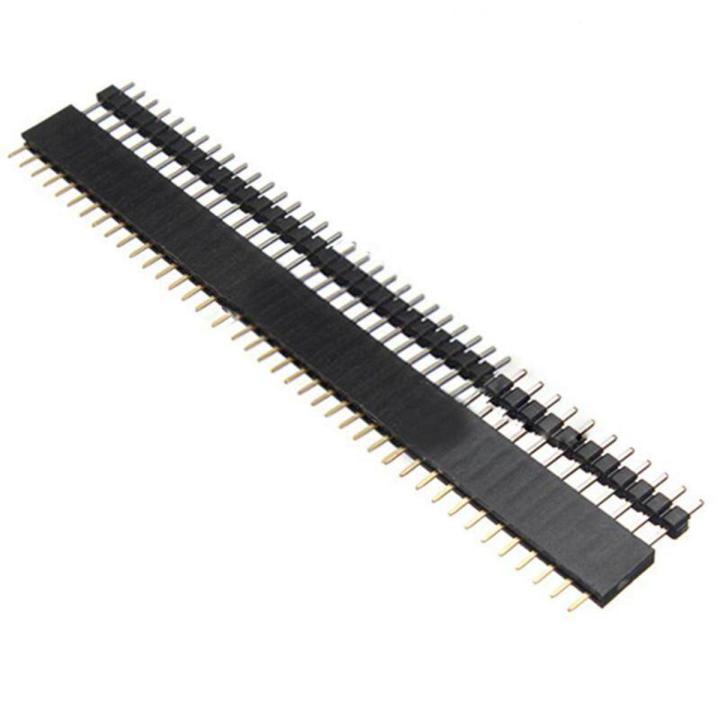 40Pin 2.54mm Male & Female SIL Header Socket Plug Single Row Strip PCB ...