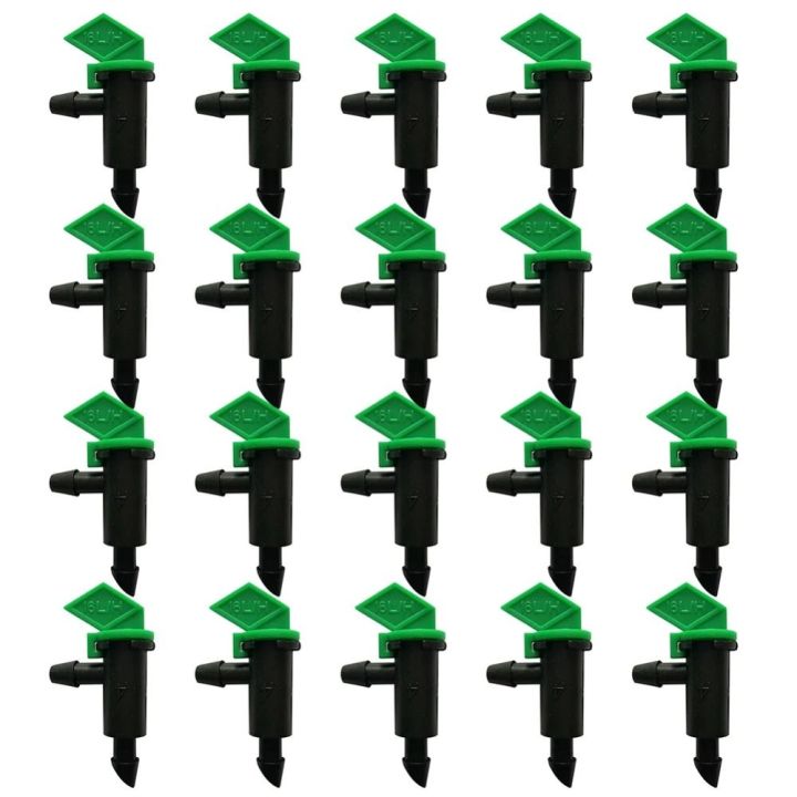 20Pcs Garden Tools 4/8/16L Irrigation Drip Emitter Flag Shape 4/7mm ...