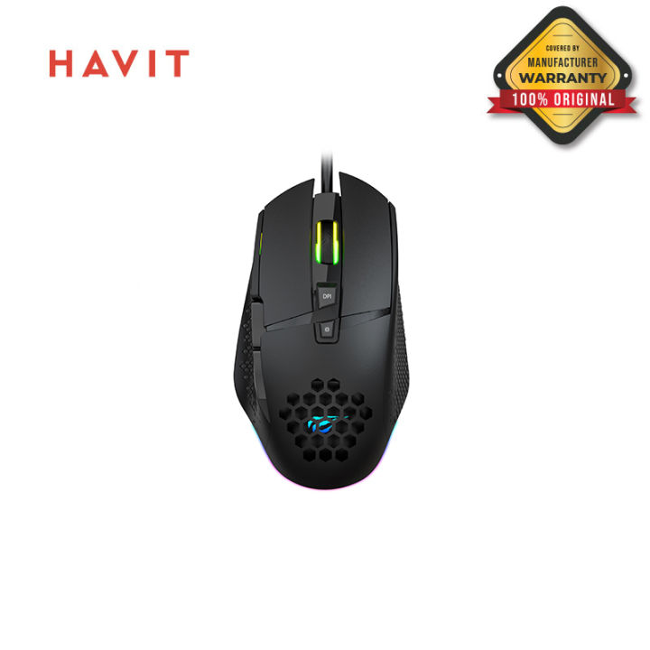 Havit MS1022 RGB Backlit Gaming Mouse Black | Daraz.com.bd