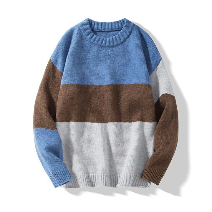 Japanese Style Loose Multicolor round Neck Student Ins Sweater | Daraz ...