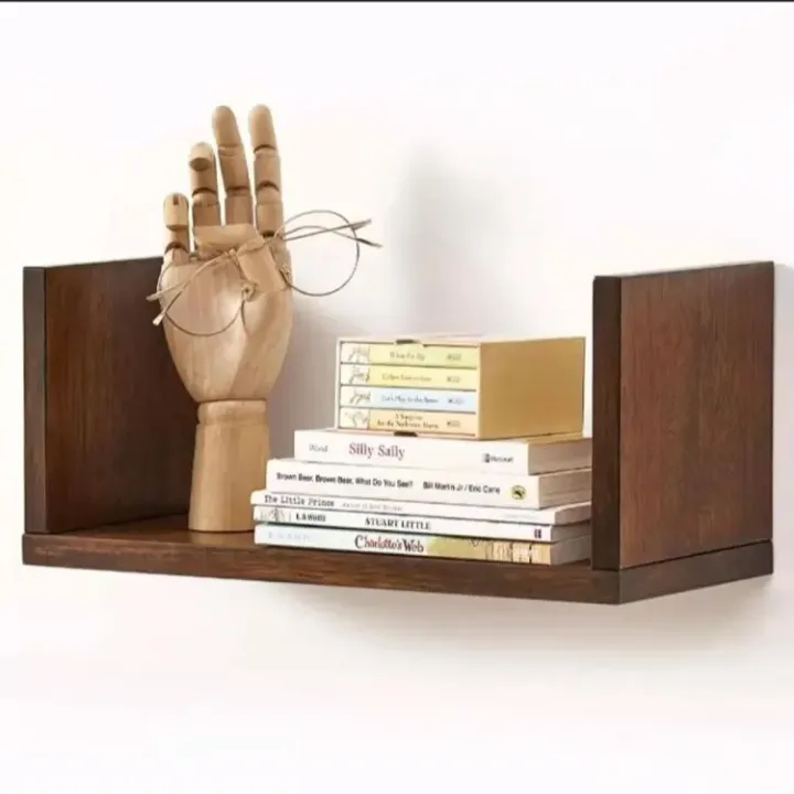 Floating U Shaped Wall Shelves, Bookshelves Ledge Display Wall Mount ...