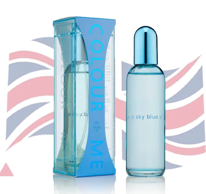 International UAE product Body perfume party scent Colour Me Sky Blue ...