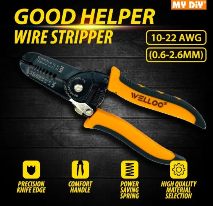 Welloo WSP0701 – 7-Inch Multi-Function Wire Stripper & Cutter | Daraz.com.bd