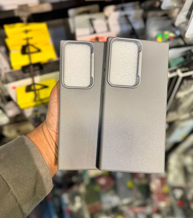 For Samsung Galaxy Ultrathin Leather Grain TPU Design Anti-Fingerprint ...