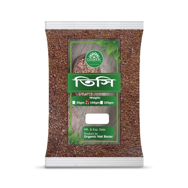 Flax Seed (Tishi) - 100 gm | Daraz.com.bd