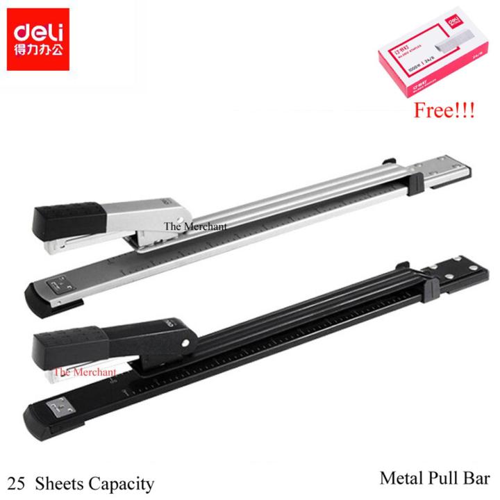 Deli 0334 Long Range Stapler - 25 Shets Capacity | Daraz.com.bd