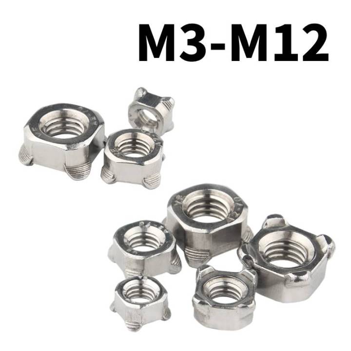 Square Weld Nut DIN928 304 A2 Stainless Steel Type B Square Spot ...