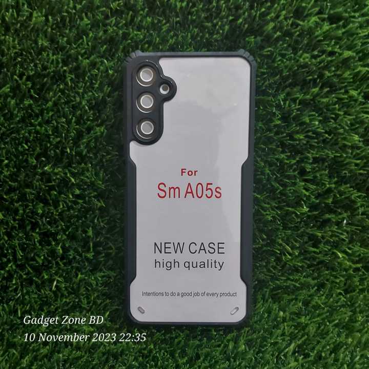 Samsung Galaxy A05s Transparent Black Shockproof Camera Protective ...