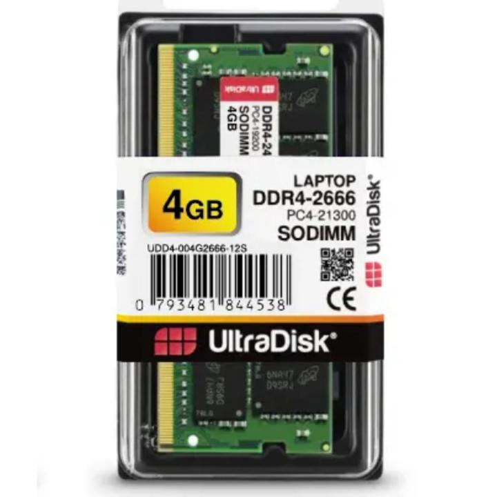 UltraDisk 4GB DDR4 2666MHz Laptop RAM | Daraz.com.bd